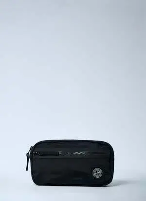 Stone Island Logo Detail Belt Bag - Black