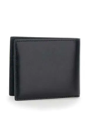Fendi Black Bifold Wallet With Ff Metal Logo In Leather For - Multicolor