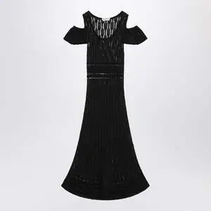 JW Anderson Crochet Dress With Ruffled Sleeves - Black