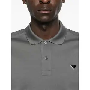 Prada Grey Polo Shirts