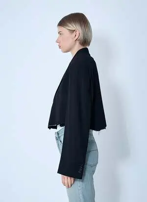 Balenciaga Cut-off Wool-blend Blazer