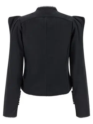 Isabel Marant Étoile Calina Cotton Victorian Shirt With Ruffles And Crochet