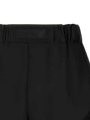 Versace Satin Shorts With Lace Inserts