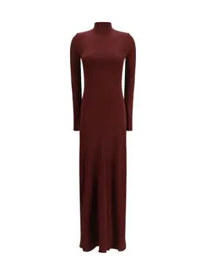 Alaïa Draped Long Sleeve Dress