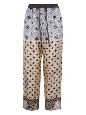 PIERRE-LOUIS MASCIA Printed Silk Trousers