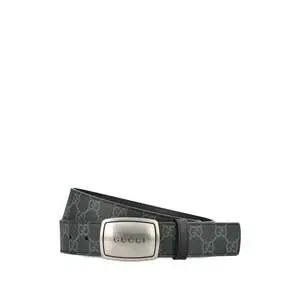 Gucci Logo Pattern Belt - Gray