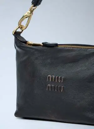 Miu Miu Logo Motif Pouch Shoulder Bag