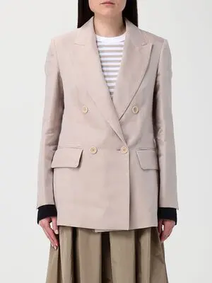 Max Mara Double Breasted Blazer - Brown