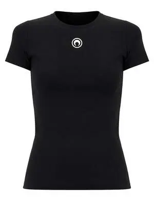 MARINE SERRE Marine Serre Printed T-Shirt Black