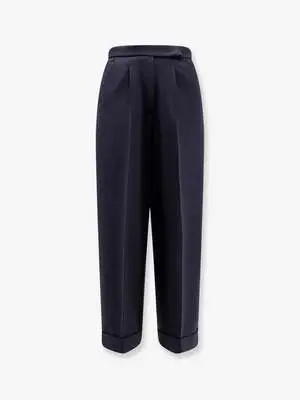Max Mara Virgin Wool Tailored Trousers - Multicolor