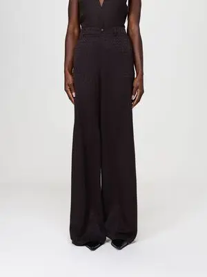Gucci Silk Monogram Wide Leg Pants