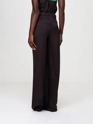 Gucci Silk Monogram Wide Leg Pants