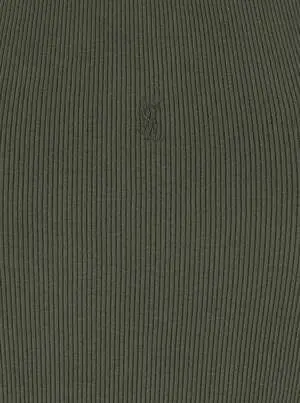 Saint Laurent Debardeur Broderie Jersey Top