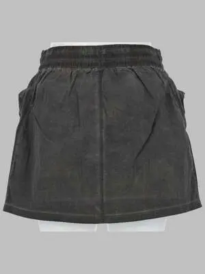 DIESEL® Nylon Mini Skirt With Maxi Pockets - Gray