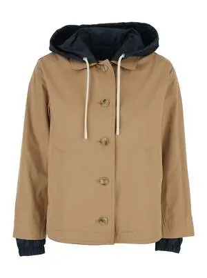 HERNO HERNO Reversible Cotton Jacket With Drawstring Hood