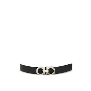 FERRAGAMO Gancini Buckle Belt - Black