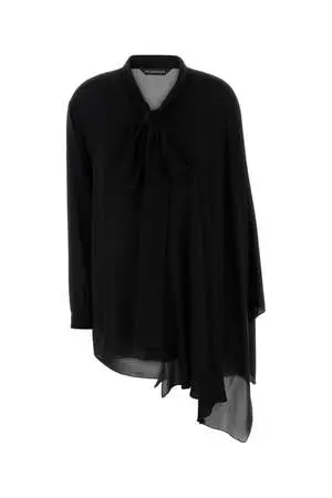 Balenciaga Georgette Blouse - Black