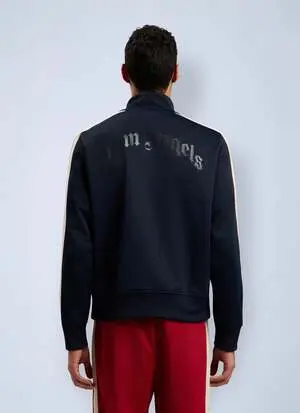 Palm Angels Curved Logo Zip-up Track Jacket