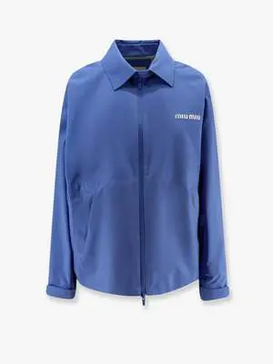 Miu Miu Technical Fabric Zip-up Jacket - Multicolor