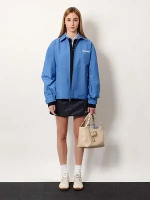 Miu Miu Technical Fabric Zip-up Jacket - Multicolor