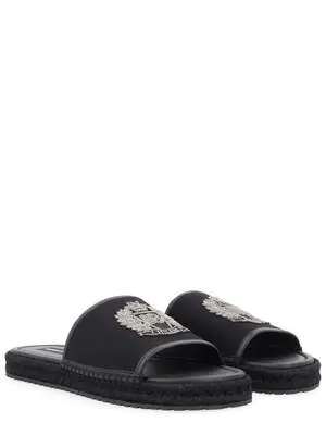 Dolce & Gabbana Logo Espadrille Slide