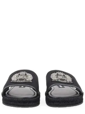 Dolce & Gabbana Logo Espadrille Slide