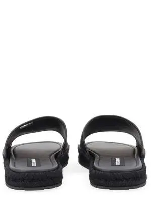 Dolce & Gabbana Logo Espadrille Slide