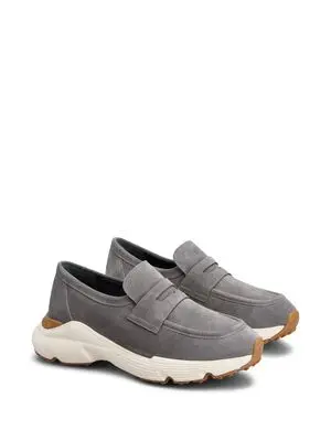 TOD'S Suede Leather Loafers - Multicolor
