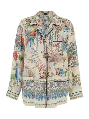 Etro All-over Printed Polyester Shirt