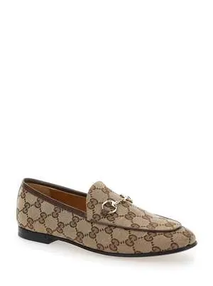 Gucci Original Gg Canvas Loafers With Horsebit Detail