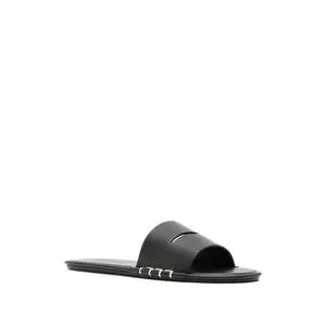 JW Anderson Calf Leather Cut-out Detail Flat Sole Sandals