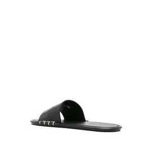 JW Anderson Calf Leather Cut-out Detail Flat Sole Sandals