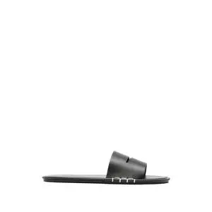 JW Anderson Calf Leather Cut-out Detail Flat Sole Sandals