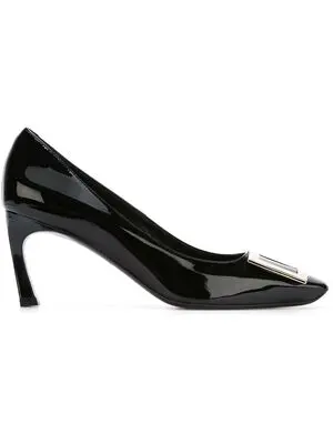 ROGER VIVIER Trompette Patent Leather Pumps With Buckle Detail - Multicolor