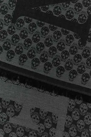 Alexander McQueen Embroidered Wool Foulard