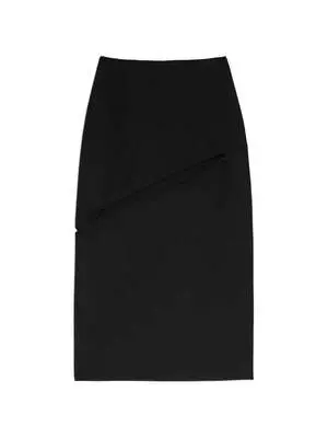 JIL SANDER Midi Skirt With Cut-out Detail