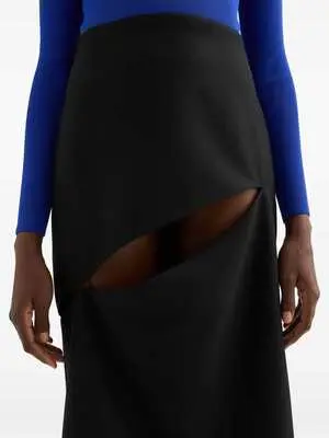 JIL SANDER Midi Skirt With Cut-out Detail