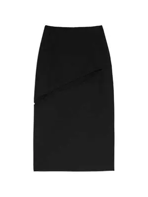 JIL SANDER Midi Skirt With Cut-out Detail
