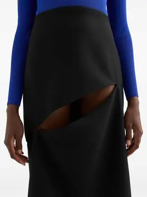 JIL SANDER Midi Skirt With Cut-out Detail