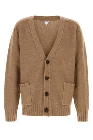 Bottega Veneta Biscuit Wool Cardigan - Brown