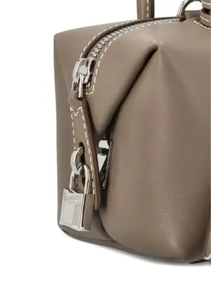 Max Mara Leather Handbag With Padlock Detail