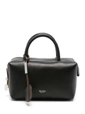 Max Mara Leather Handbag With Padlock Detail - Multicolor