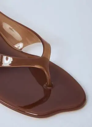 Chloé Transparent Tpu Kitten Heel Sandals - Brown