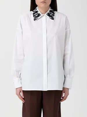 Max Mara Embellished Collar Shirt