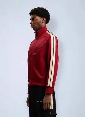 Palm Angels Curved Logo Zip-up Track Jacket