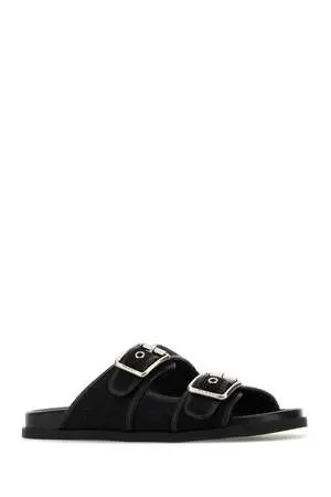 Gucci Gg Fabric Buckled Slides - Multicolor