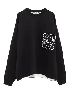 Loewe Anagram Logo Pocket Cotton Sweater - Multicolor