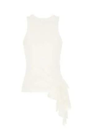 Alexander McQueen Ruffle Detail Tank Top - Multicolor