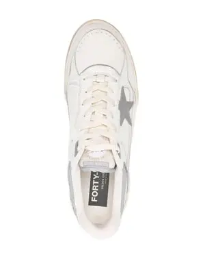 GOLDEN GOOSE Forty Two Leather Sneakers With Rubber Star Detail