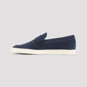 Brunello Cucinelli Suede Penny Loafers - Blue
